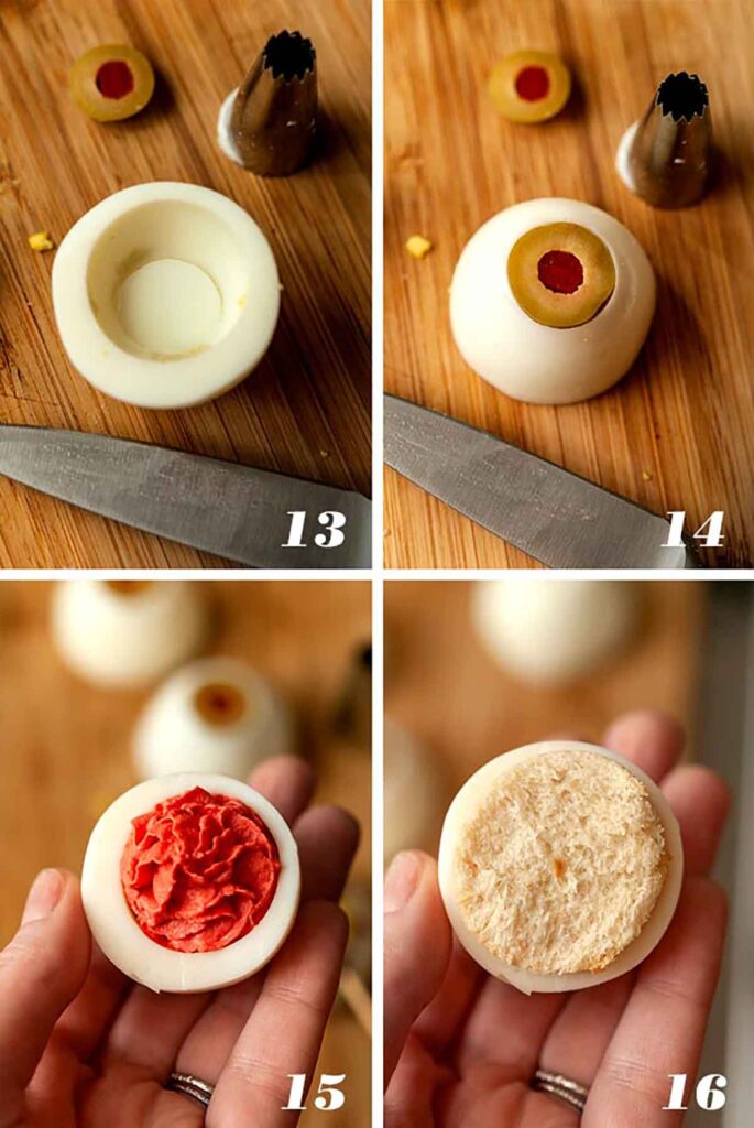 Halloween Party Appetizers - Spooky Deviled Eyeballs