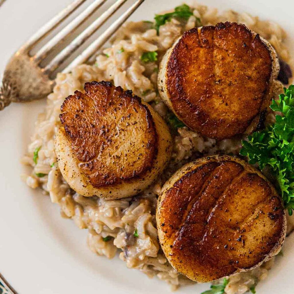 Seared Curry Scallops – She Keeps a Lovely Home