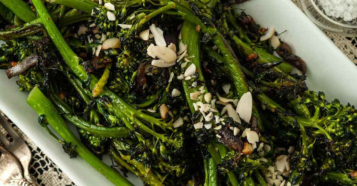 Buttery, Sautéed Broccoli Rabe with Garlic & Red Onion