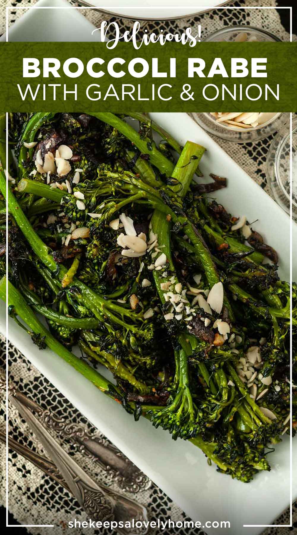 Buttery, Sautéed Broccoli Rabe with Garlic & Red Onion