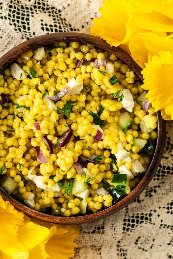 Lemon Turmeric Pearl Couscous – She Keeps a Lovely Home
