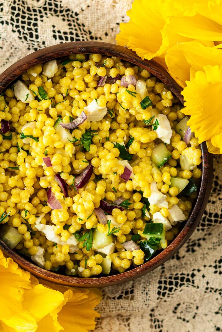Lemon Turmeric Pearl Couscous – She Keeps a Lovely Home