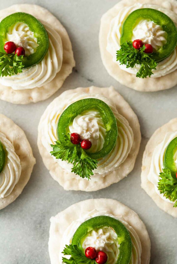 Cute Christmas Wreath Appetizers – She Keeps a Lovely Home