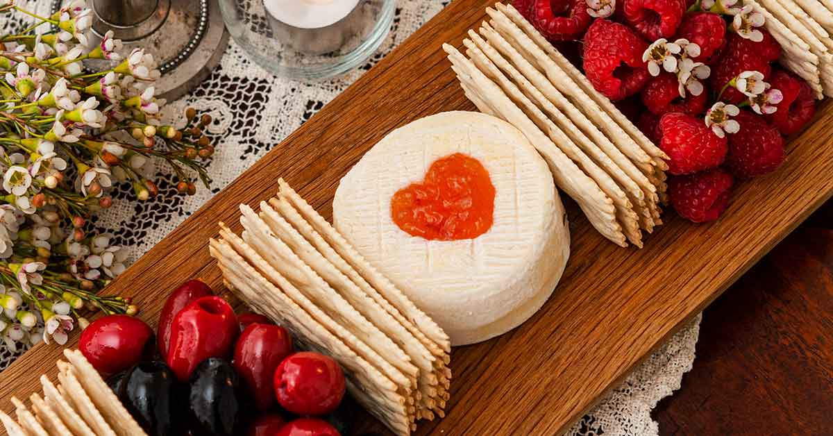 An Easy, Cheap Cheese Board for Valentine's Day
