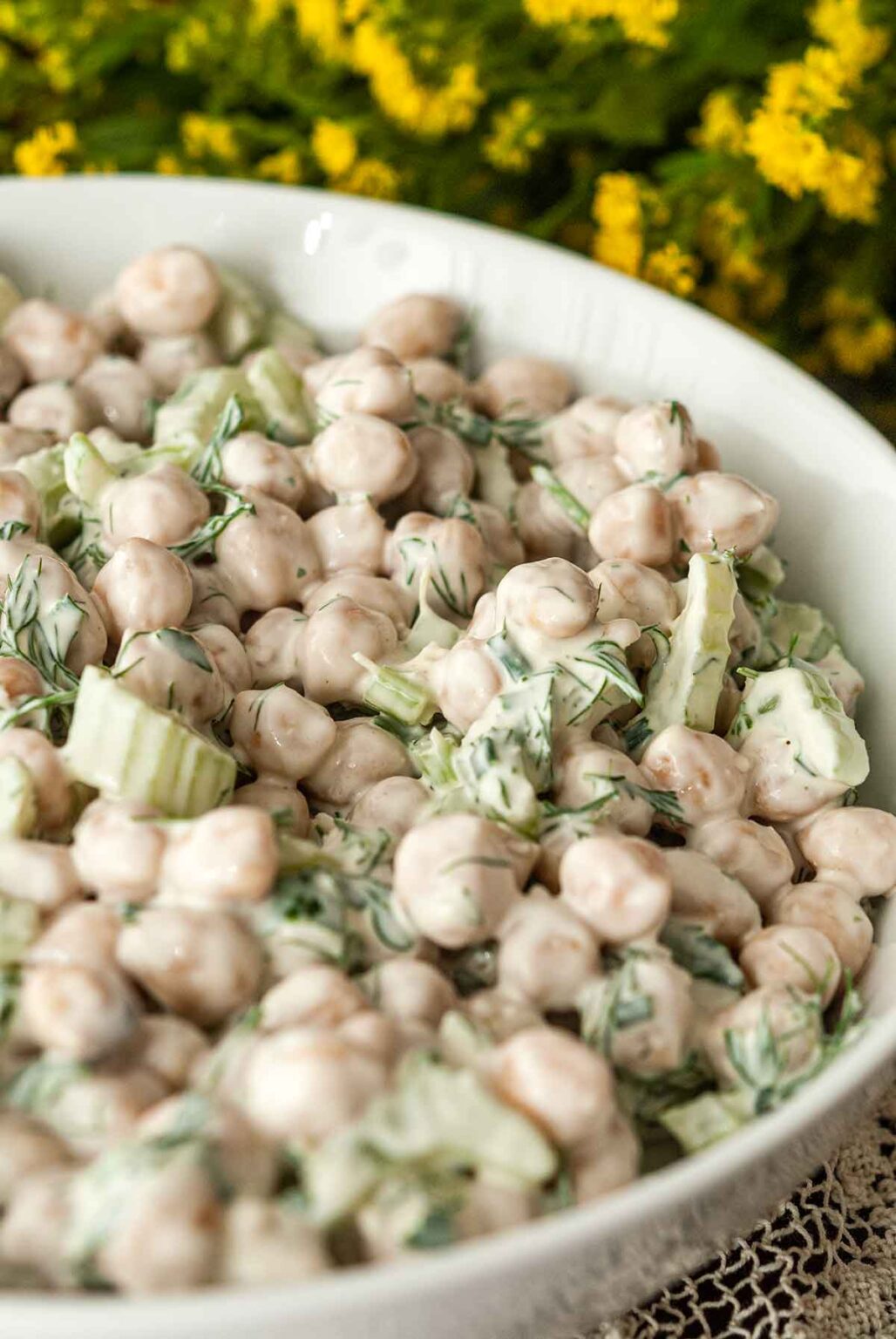 Creamy Chickpea Salad with Dill – She Keeps a Lovely Home