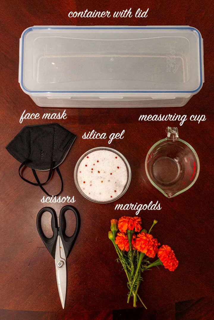 How to Dry Marigolds with Silica Gel – She Keeps a Lovely Home